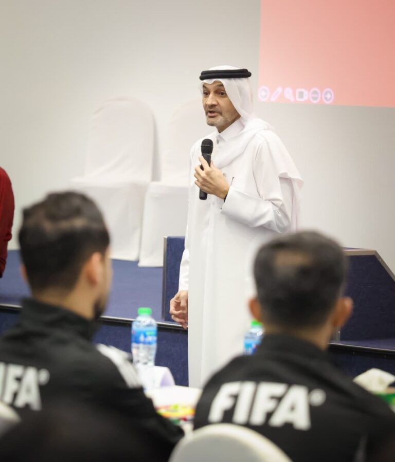 Today at Aspire Academy in the presence of the referees, Massimo ...